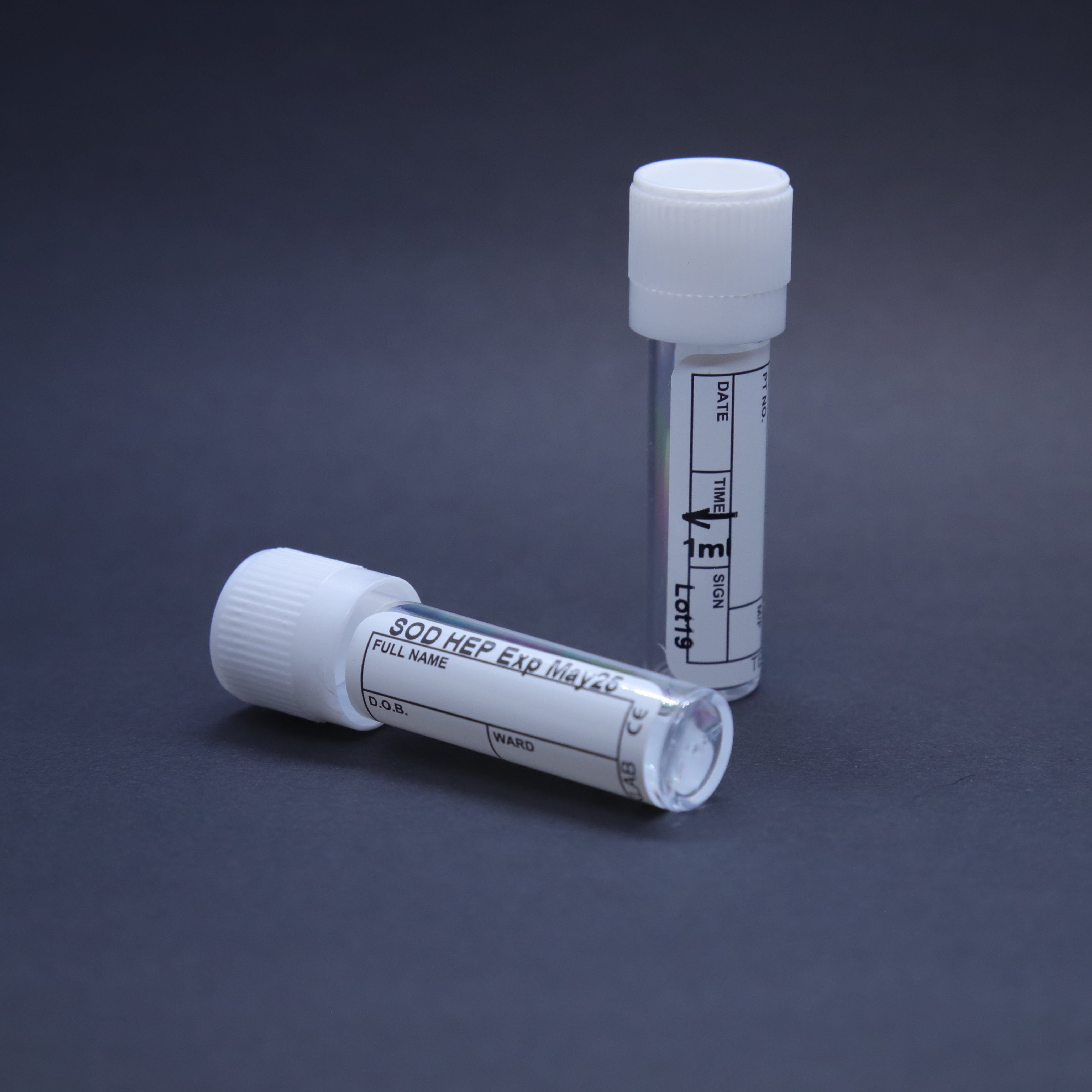 1.0 mL Sodium Heparin Polystyrene Blood Collection Tubes (9×44 mm) – N ...